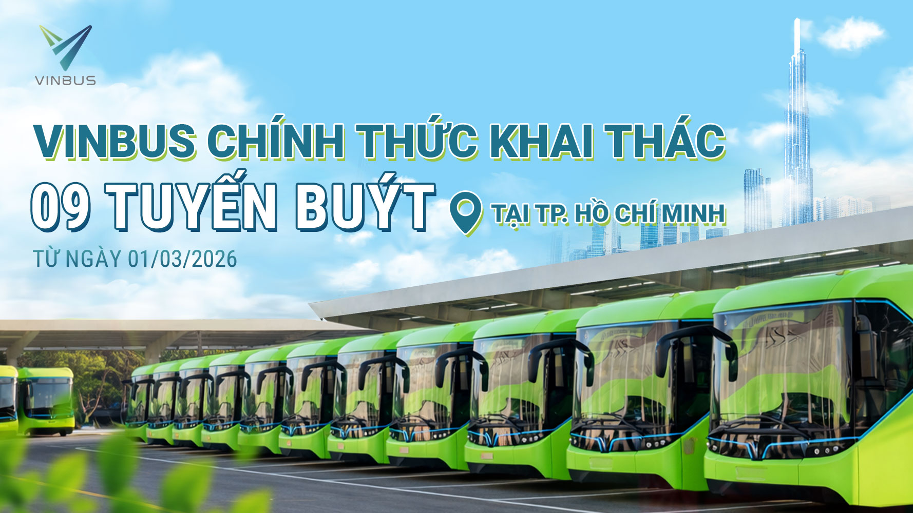 VinBus - VinBus chính thức khai thác 9 tuyến buýt Tại TP.Hồ Chí Minh kể ...